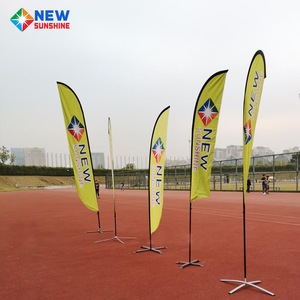 Custom outdoor feather teardrop advertising beach flag, Wholesale Flags ...