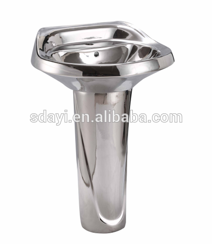 golden basin ceramic wc bathroom gold pedestal basin washdown SASO gold ...