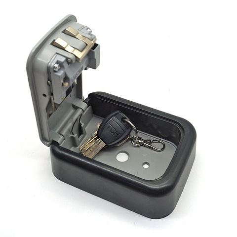 Wall Mounted Key Safe Box Weatherproof 4 Digit Combination Key Storage ...