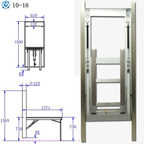 furniture fittings transformer two in one wall convertible to dining ...