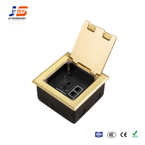 Network vga rj45 universal electric audio cable video floor boxes with ...