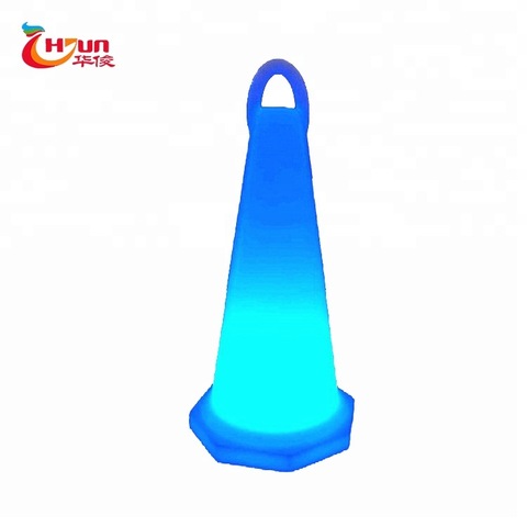 2018 Hot Solar Power LED Light Blue Traffic Cone Roadblock Barricade ...