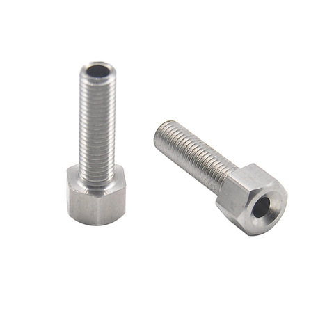 Stainless steel Hex head bolt with through vent hole hollow screw ...