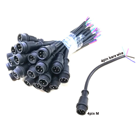 4pin male connector 4pin exposed wire connector, Wholesale Power Cables ...