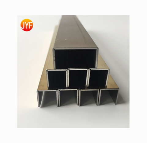 ZB9605 Laser Cut PVD Color Coating Stainless Steel U Channel Tile Trim ...