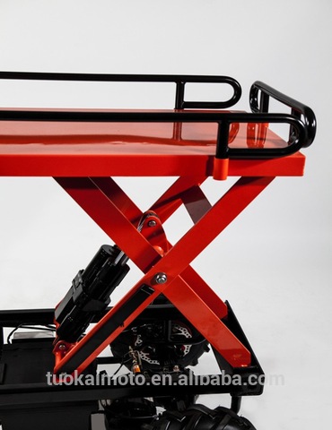 500kg electric trolley lift 4wheels platform lift hydraulic table ...