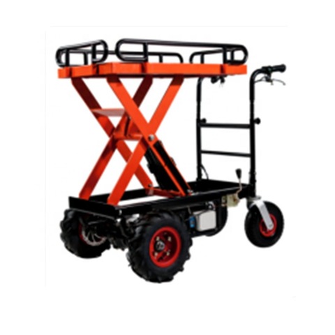 500kg electric trolley lift 4wheels platform lift hydraulic table ...