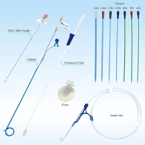 Medical disposable abdominal pigtail drainage catheter sets, Wholesale ...