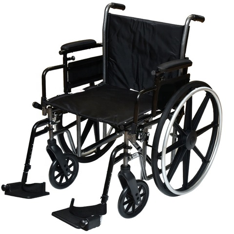 W52 factory supply high-grade folding manual wheelchair with steel ...