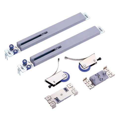 Steel and Nylon Silent Sliding Wardrobe Door Mechanism Sliding Roller ...