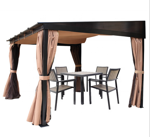 3*4m Metal Polycarbonate PC Board Roof Aluminium Pergola Pavilion ...