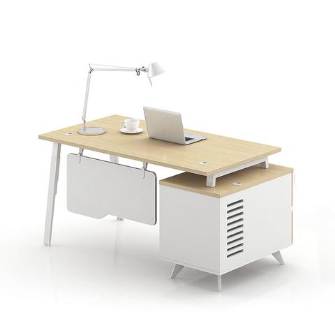 Office Furniture Wood Table Combination Desk Office Desk With Metal ...